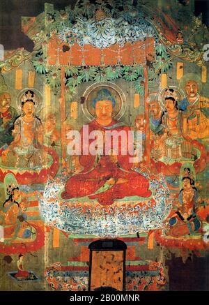 Murals of Dunhuang Mogao Grottoes Stock Photo - Alamy