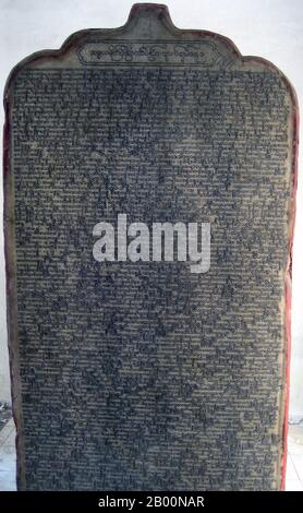 Burmese writing, Pali canon, buddhist canon, tripitaka, library of stone tablets, Theravada ...