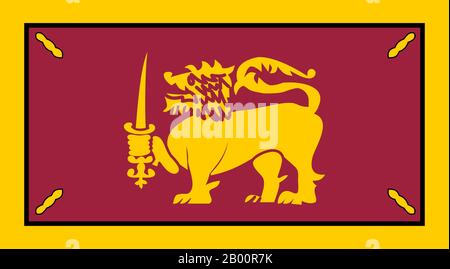 Sri Lanka: Flag of Ceylon between 1951 and 1972. The Flag of Sri Lanka ...