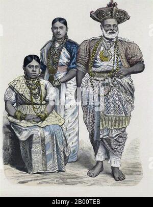 Sri Lanka: Kandyan chiefs with the British Governor of Ceylon, 1905 ...