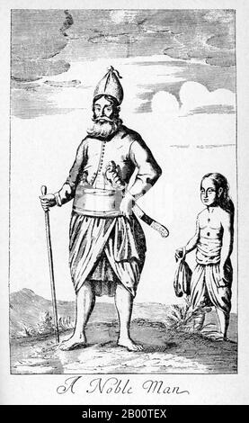 A noble man of Sri Lanka, King Rajasinha II of Kandy, and a Tirinanxy ...
