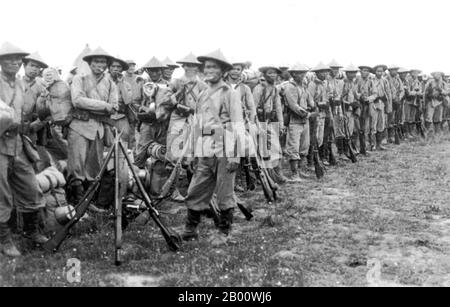 'A Chlorine Gas Attack', Second Battle of Ypres, Belgium, 1915 Stock ...
