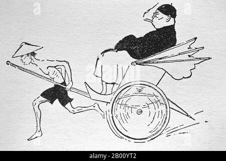 Chinese Rickshaw as transport Stock Photo - Alamy