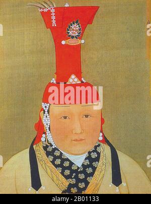 Mongolia/China: Yuan Imperial consort Nahan (husband not indicated ...