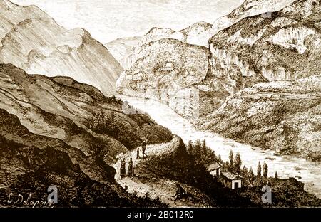 This sketch by Louis Delaporte is one of dozens he drew during his two ...