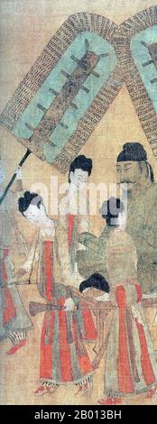 China: 'Emperor Taizong gives an Audience to Ludongzan, the Ambassador ...