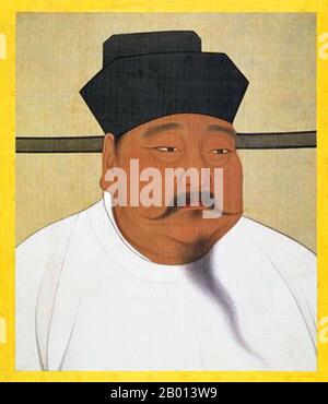 Portrait of Emperor Taizu of Song (927 - 976), the founder and first ...