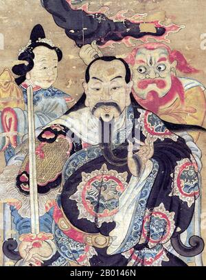 The God of Xuan Tian Shangdi Xuanwu China Chinese 18th Century Stock ...