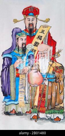 China: The Daoist Gods of Good Fortune (Fu), Prosperity (Lu) and ...