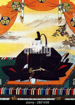 Portrait of Tokugawa Ieyasu (founder and first shogun of the Tokugawa shogunate of Japan, which ...