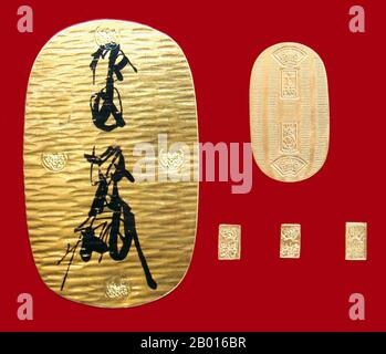 Japan: Gold koban of the Tokugawa Shogunate (1601-1695). The Tokugawa ...