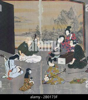 The Hikone Screen is a Japanese folding screen that depicts a scenic ...