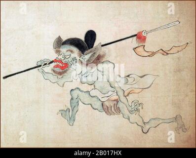 Japan: 'Hyakki Yako (Night Parade of One Hundred Demons)'. Detail of ...