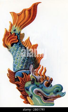 An image of a fire fish drawing Stock Photo - Alamy