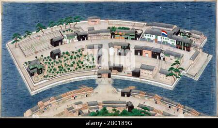 Dejima (literally 'exit island'; Dutch: Desjima or Deshima, sometimes ...