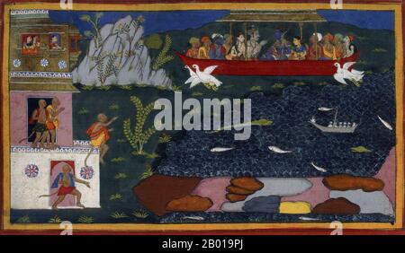 A historic Ramakien (Ramayana) painting in the National Museum in ...