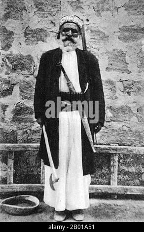 Black and white portrait of religious man praying to God on dark ...