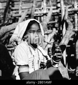 A Bangladeshi tribal woman in Bandarban District in Chittagong ...