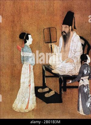 Night Revels of Han Xizai (Detail). Museum: Palace Museum, Beijing ...