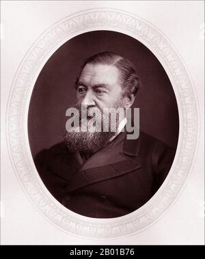 Samuel Baker (1821-1893) English explorer and his second wife Florence ...