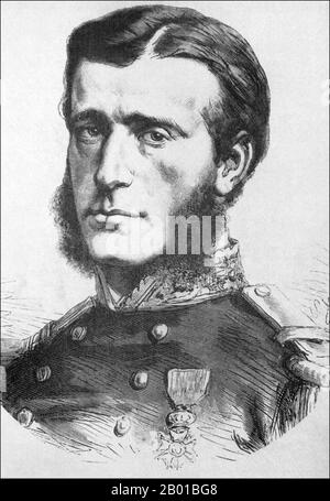 Portrait of Marie-Joseph Francois Garnier (1839-1873) French explorer ...