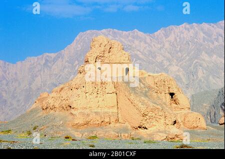 China: Zhaoguli Buddhist Temple, Subashi Ancient City (Subashi Gucheng ...