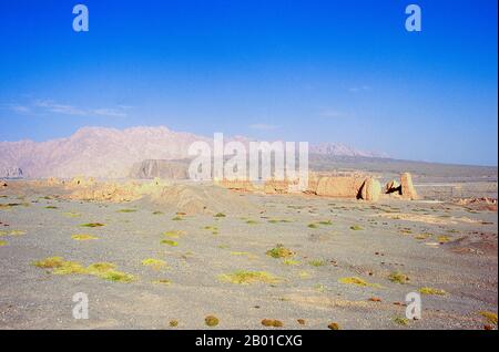 China: Subashi Ancient City (Subashi Gucheng), Kuqa, Xinjiang Province ...