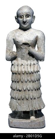 Mesopotamia. Early Dynastic Period. Statue of Kurlil. Found next to the ...