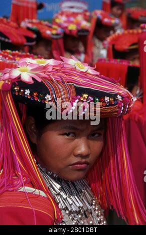 Burma / Myanmar: Lisu woman in traditional costume, Manhkring ...