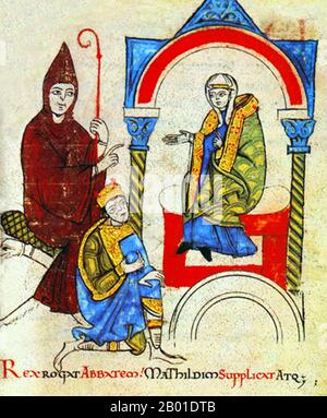 Matilda of Tuscany, 1046 – 1115, supporter of Pope Gregory VII during ...