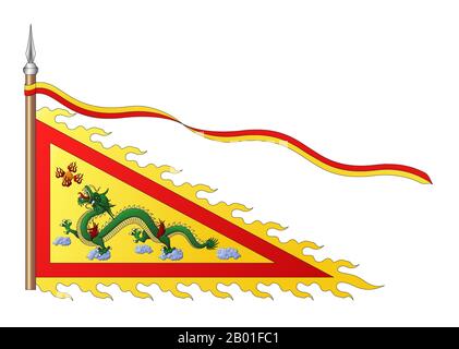 Vietnam: Nguyen Dynasty Flag (1802-1945). The Nguyễn Dynasty was the ...