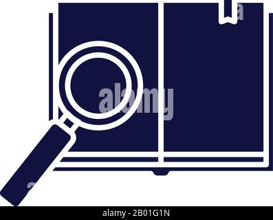 Lupe silhouette style icon design, Tool search magnifying glass zoom ...