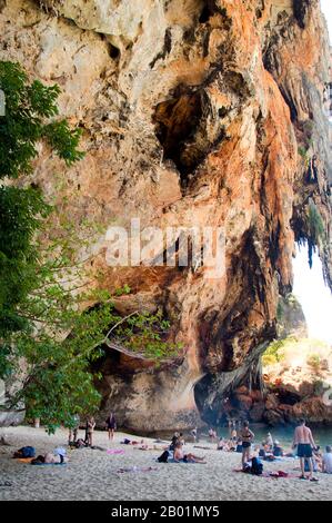 A FERTILITY SHRINE in a cave at the beach KRABI THAILAND Stock Photo ...