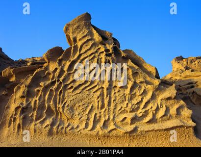 pumice with erosion forms, Greece, Santorini, Perissa Stock Photo - Alamy