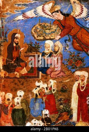 Muhammad on His Steed, Buraq Stock Photo - Alamy