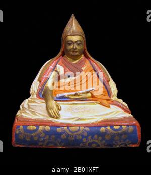 Ngawang Lobsang Gyatso (1617-1682), 5th Dalai Lama, 18th century. Found ...