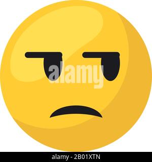 Unamused Face icon vector image. Suitable for mobile apps, web apps and ...