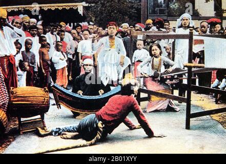 The hsaing waing, a traditional Burmese folk musical ensemble, Pyin U ...