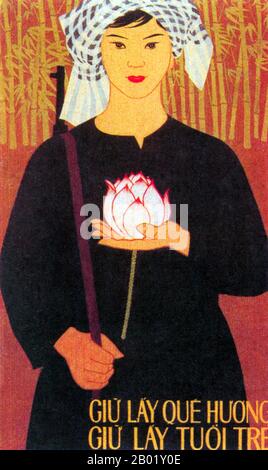 Vietnam: Communist propaganda poster - 'The National Liberation Front ...