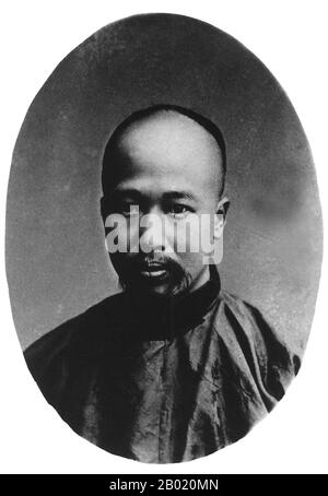 Portrait of Kang Youwei (1858 -1927), Chinese political thinker and ...