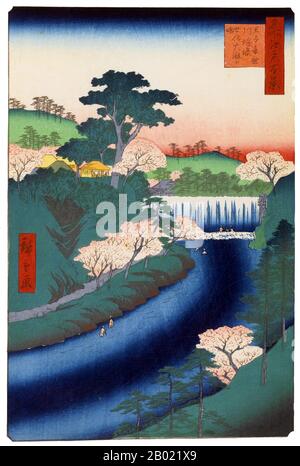 19. Dam on the Otonashi River at Ōji, Known as The Great Waterfall 1857 ...