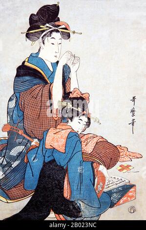 Courtesan by Kitagawa Utamaro (Japanese, 1753-1806 Stock Photo - Alamy
