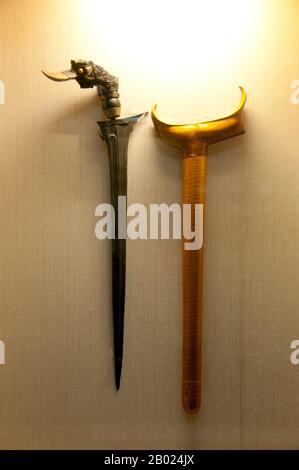 Thailand: Display of kris (daggers), Thaksin Folklore Museum, Songkhla ...