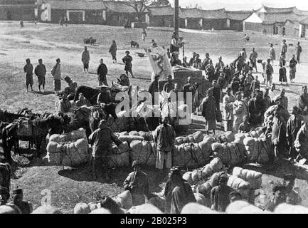 Asia, China, Yunnan Province, Simao Region, Yueshong Village. Wa women ...