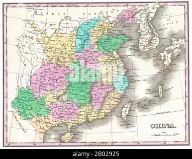 Historical Map of China (1836 Stock Photo - Alamy