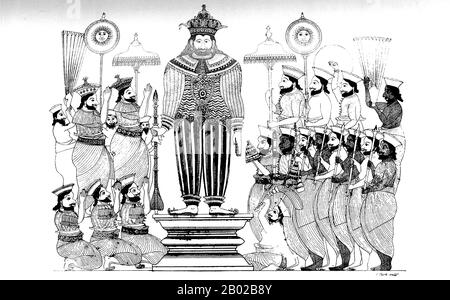 Sri Lanka: Raja Singha II, King of Kandy (1629-1687). Engraving by ...