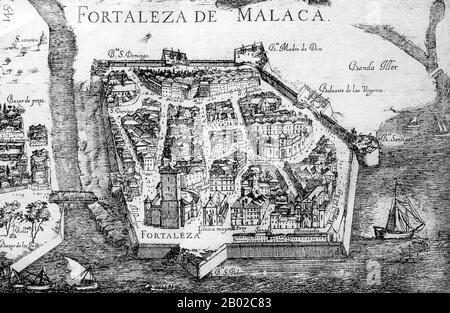 Map of Melaka Stock Photo - Alamy