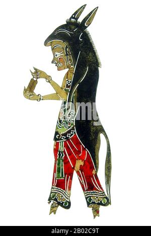 China: Female shadow puppet with bound feet, Shanxi or Gansu Province ...