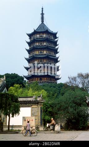 The octagonal North Temple Pagoda (Beisi Ta) is nine storeys and 76m ...