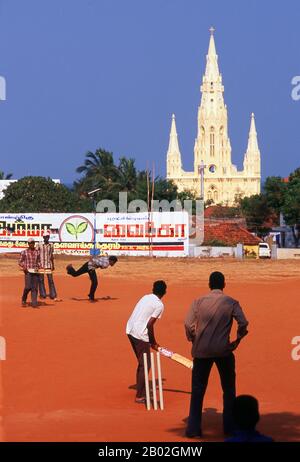 Indian women at Cape Comorin, the southernmost point of India ...